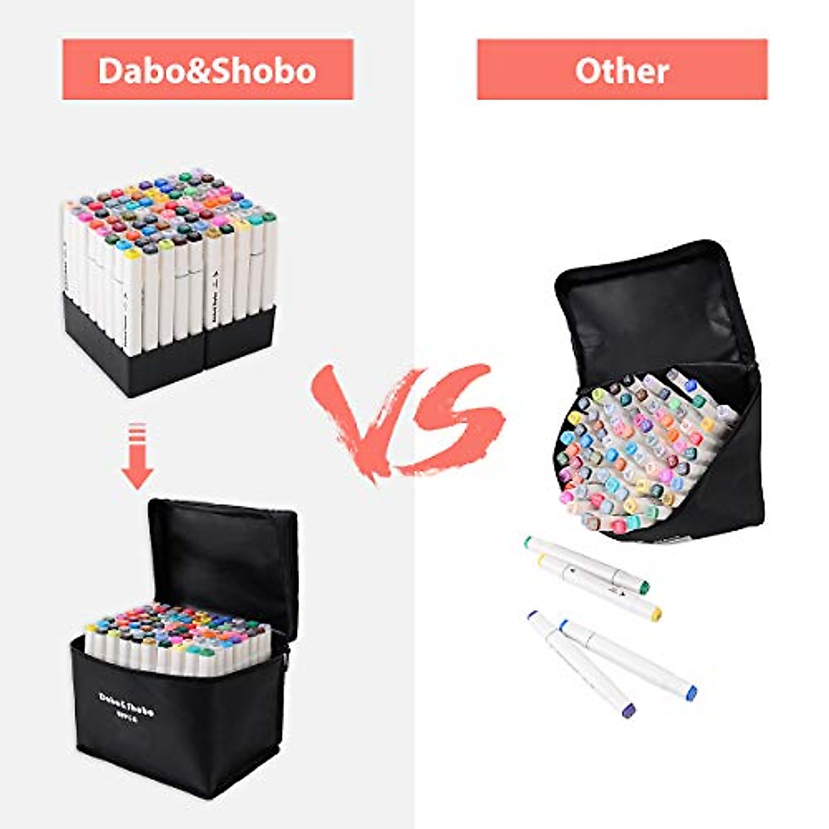 Dabo&Shobo 80 Colors Dual Tip Alcohol Markers