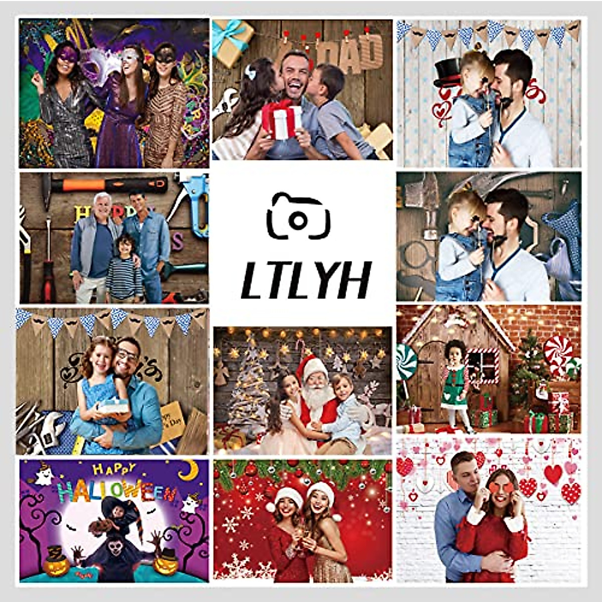 LTLYH 7X5ft Venetian Mardi Gras Backdrop Carnival Masquerade Photography Backgrounds Mask Colorful Backdrop Party Decoration Banner Studio Props 128…