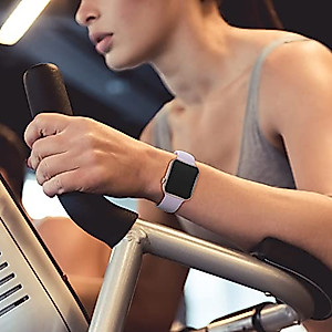 DYKEISS Silicone Sport Bands Compatible with Apple Watch Band 38mm 42mm 40mm 44mm 41mm 45mm 49mm, Soft Waterproof Strap Replacement Wristband for iWatch Bands Series Ultra 8 7 SE 6 5 4 3 2 1 Women Men