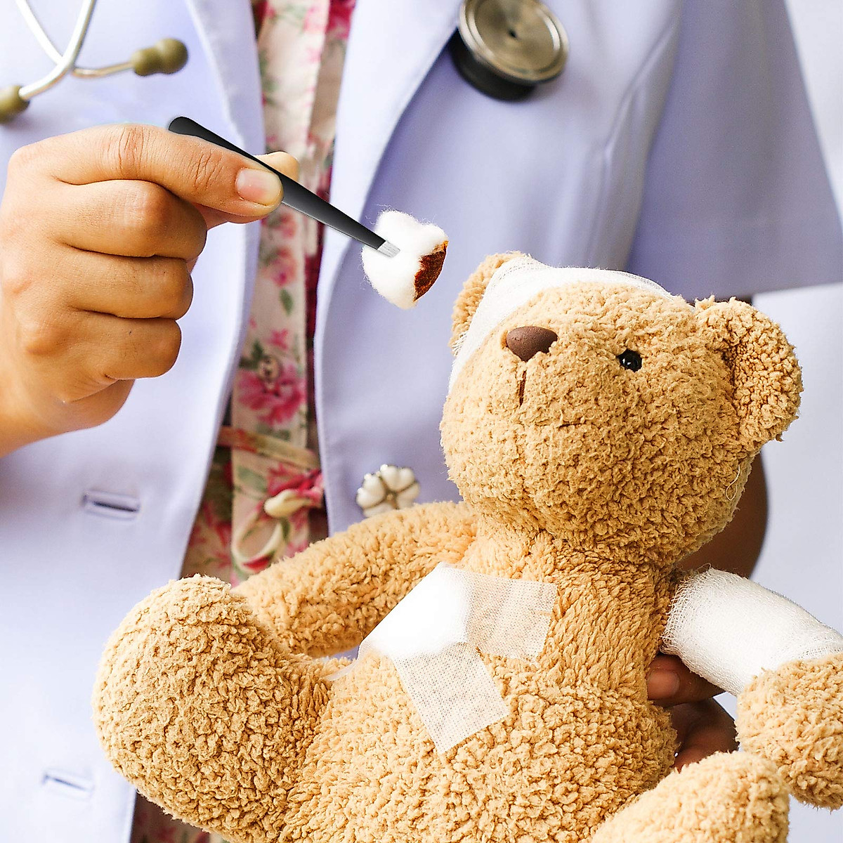 Mudder 24 Pieces Eyebrow Tweezers Bulk Stainless Steel Slanted Tip Precision Tweezers for Facial Hair, Blackhead and Tick Remover, Men and Women Professional