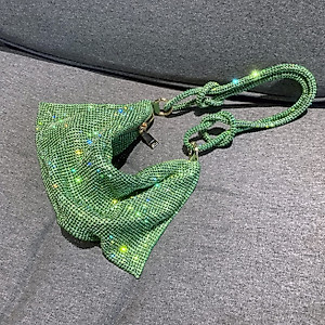 Rhinestone Hobo Bags for Womens Chic Sparkly Crystal Evening Handbag Shiny Purse Shoulder Bags for Travel Party Proms Gifts