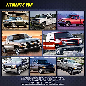 Fuel Pump Compatible with Chevy Pickup Silverado GMC Sierra 1999 2000 2001 2002 2003 2004 4.3L 4.8L 5.3L 6.0L 8.1L w/sending unit fuel pressure sensor replaces # E3500M