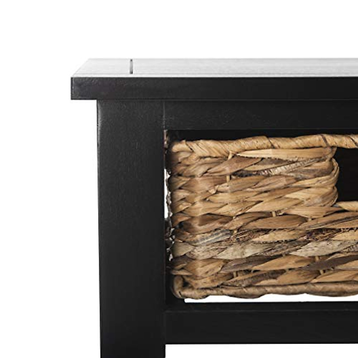 Safavieh Home Collection Christa Distressed Black 3-Drawer Storage Console Table