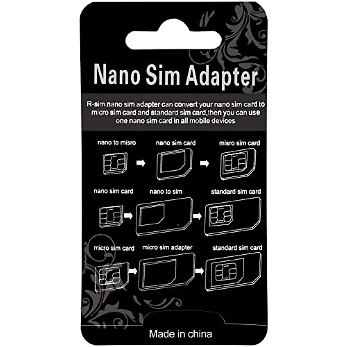 VIVP 2 Pcs SIM Card Adapter Kit - 4 in 1 Nano Micro Standard Converter Kit with Steel Tray Eject Pin 1