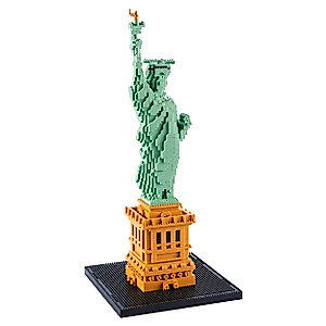 KLMEi Statue of Liberty Micro Blocks Building Sets Mini Bricks Building for Adults, New York Famous Landmark Architectural Model Toys for Kids Age of 14+ 2810 PCS