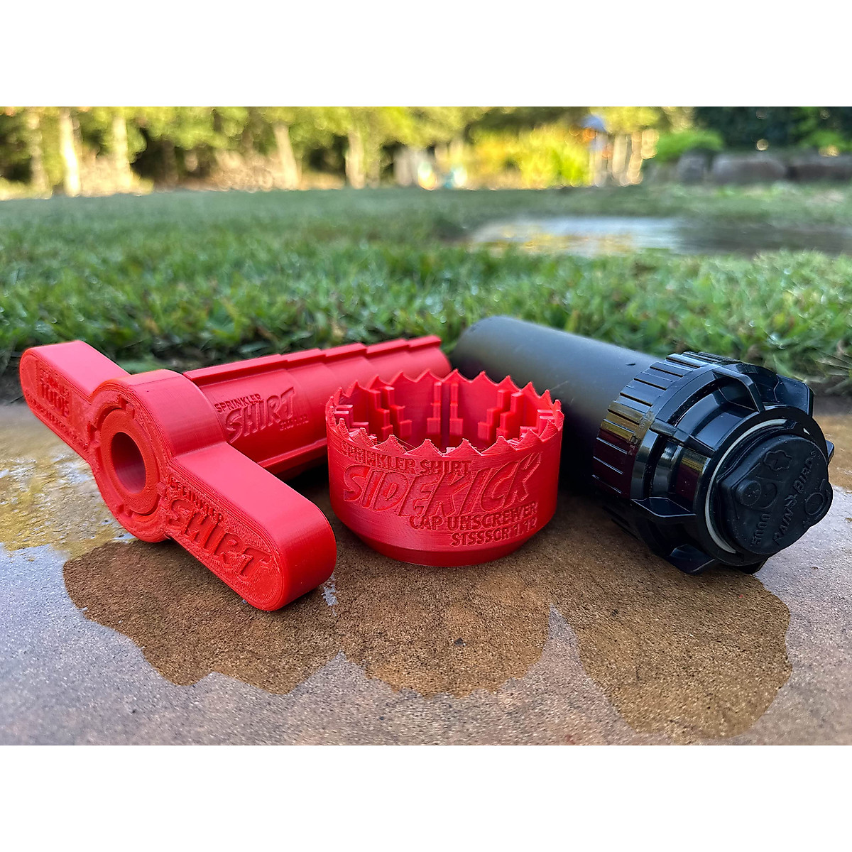 Sprinkler Head Removal Tool 4-in-1, Replace Your Sprinklers Without Digging in Under 2 Minutes, Most Brands Rainbird Toro Orbit Hunter K-Rain, 2024 Upgrade 40% Stronger New Tool, Sprinkler Shirt