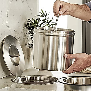 BLANCO 512471 Solon Compost System (Dual Mount) Accessory, Stainless