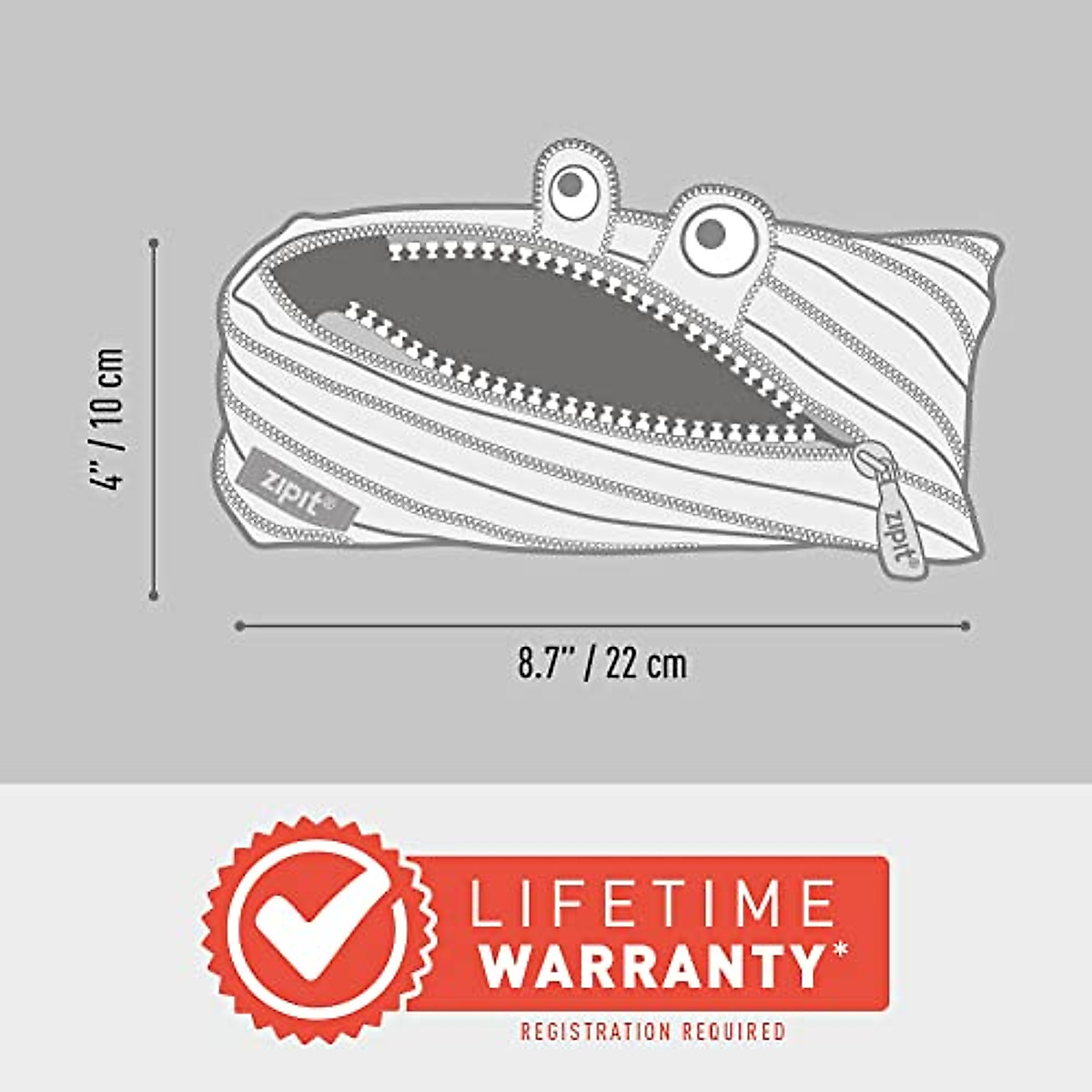 ZIPIT Grillz Pencil Case, Mint