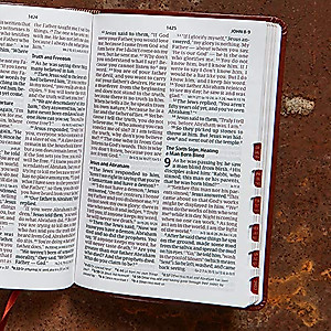 CSB Large Print Personal Size Reference Bible, Brown LeatherTouch, Indexed, Red Letter, Presentation Page, Cross-References, Full-Color Maps, Easy-to-Read Bible Serif Type