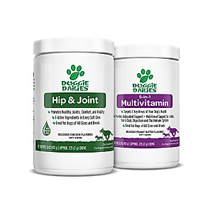 Doggie Dailies Bundle - 5-in-1 Multivitamin & Hip and Joint Soft Chews