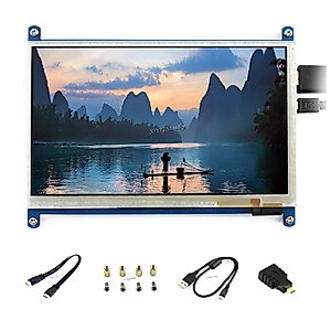 7 inch 800×480 Capacitive Touch Screen HDMI Interface Custom Raspbian LCD Monitor Mini PC Supports Raspberry Pi 4 3 2 1 Model B B+ A+ & BeagleBone Black & Banana Pi/Banana Pro @XYGStudy
