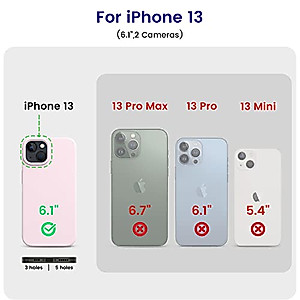 OTOFLY Designed for iPhone 13 Case, Silicone Shockproof Slim Thin Phone Case for iPhone 13 6.1 inch Ice Pink