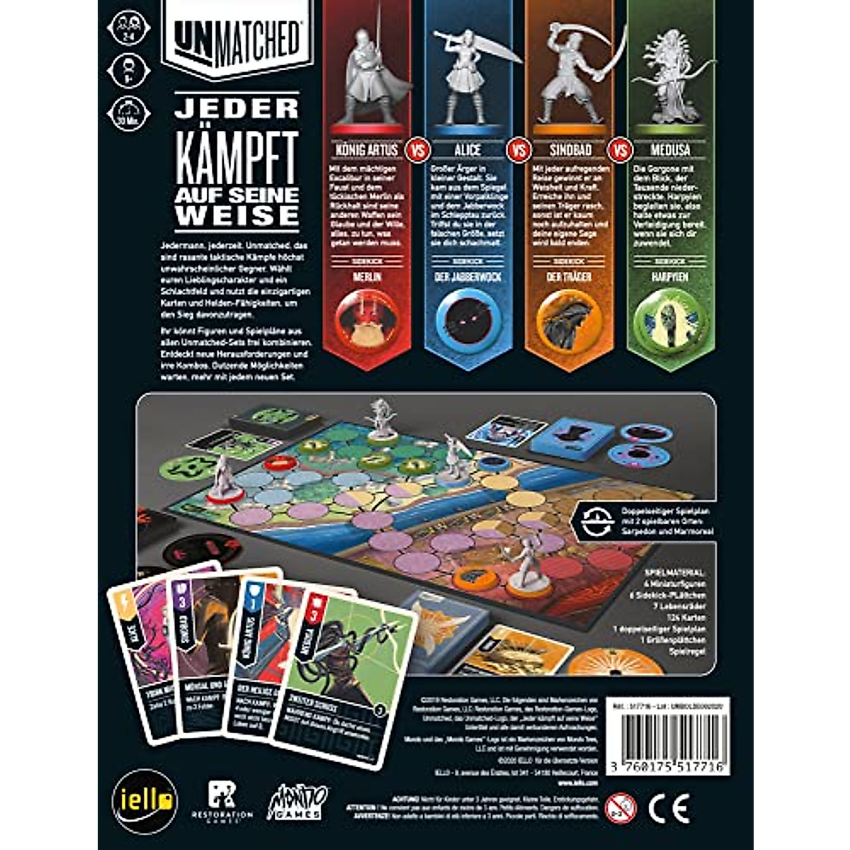 IELLO Unmatched - Battle of Legends, Tactics Game