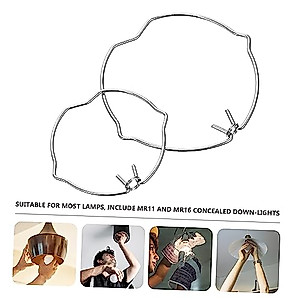 OSALADI 12pcs Spotlight Fixing Buckle Ring Spotlight Round Light Bulbs Spring Bulbs LED Bulb Round Retaining Clip Spot Light Retaining Spring Clip Downlight Repair Parts Retaining Rings