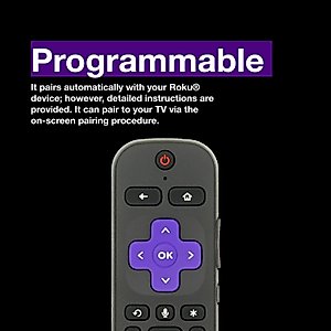 OEM Replacement RC-AL2 for Roku Stick Remote Control RCAL2 Roku Remote - RF with VOICE - Works with Roku Streaming Stick Remote HDMI Version for Roku Streaming Stick (HDMI Version)