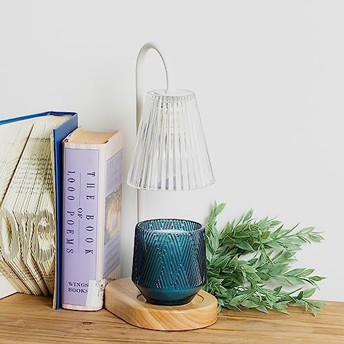 KENYCOATS Candle Warmer Lamp New Modern Korean Style (3 Bulbs + Timer + Dimmer + Gift Box) Soft Brightness - Creates Ambiance - Candle Lamp Warmer Quikly & Safely Melts Jar Candles