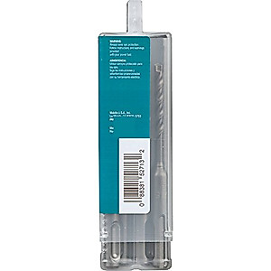 Makita B-61173 3/16" x 4" SDS-Plus Bit, 3-Cutter, 10/Pk