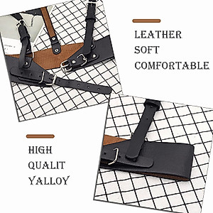 Miwcff Leather Harness For Women Waist Punk Belt Fashion Body Chain Goth Adjustable Body Corset Accessories For Party Dating (29"-33")