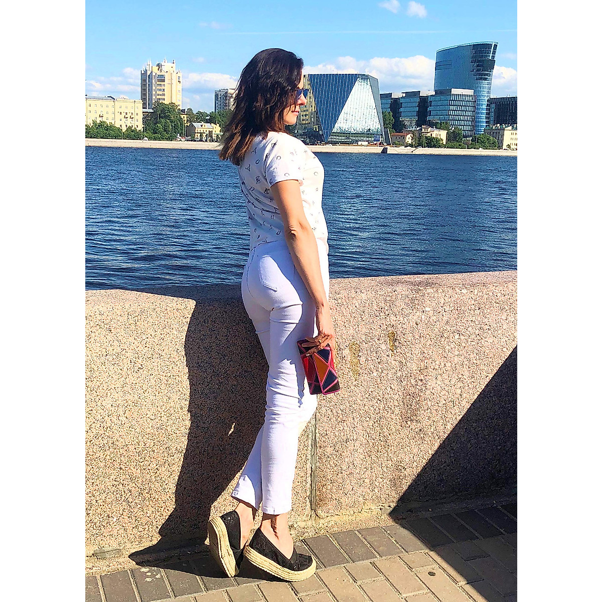 Leather Book® RFID LW-1807 Love Angles Ladies Clutch | 7” wide and Slim Ladies Wallet | 6 Card Slots | 3 card window | Three slides pockets | Malty Color Real Leather