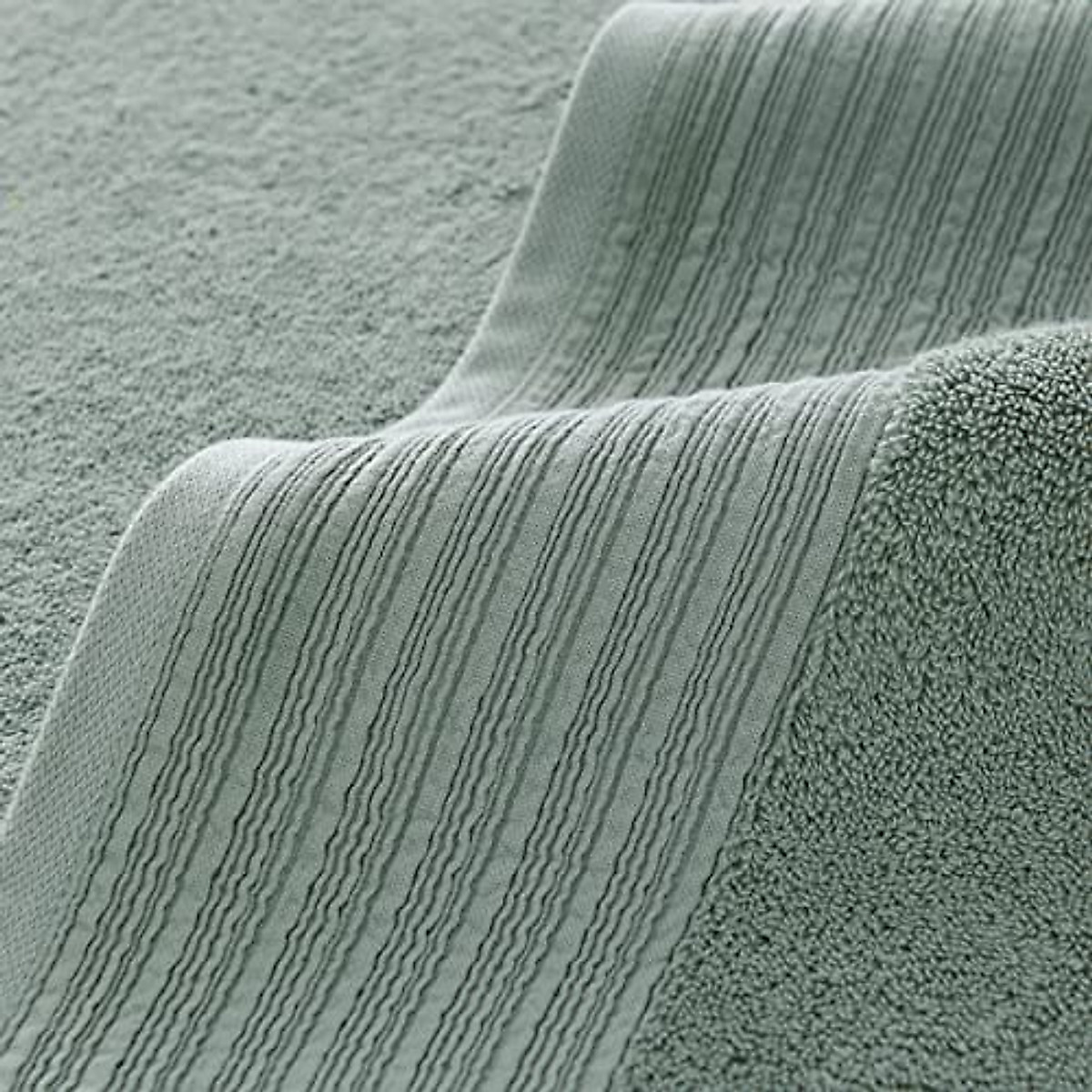 Aston & Arden Anatolia Turkish Hand Towels - (Pack of 4) 100% Ring Spun Cotton, Soft Plush Absorbent, 600 GSM Low Twist Weave, Premium Towel for Hotel, Spa, Bathroom, 18 x 32 in, Sage Green