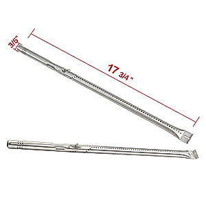 Grill Burner Tube for Charbroil 463347518 463243518 463275517 463373019 463275717, Charbroil Performance 475 Burner Gas Grill Replacement G470-5200-W1 G321-4C00-W1, Stainless Steel, 17 3/4", 4 Pack