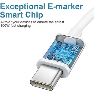 Works by Tek Styz PRO 5ft USB-C Cable Compatible with Your Sony WF-1000XM3 Hi Powered Cable (White 1.5M)