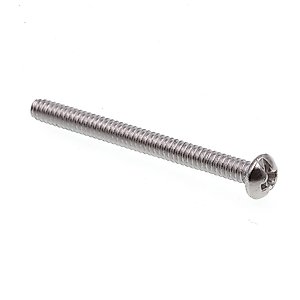 Prime-Line 9003303 Machine Screw, Round Head, Slotted/Phillips Combo, #6-32 X 1-1/2 in, Grade 18-8 Stainless Steel, Pack of 100