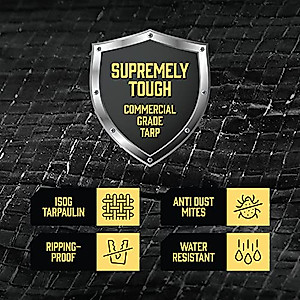 Mattress Bags for Moving with 8 Handles - Extra-Thick Mattress Bag for Moving - Reusable Mattress Storage Bag - Mattress Cover for Moving with Zipper, Moving Mattress Bag Protector (King, Black)