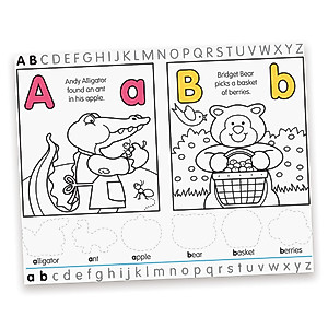 Melissa & Doug Activity Pad Bundle - Alphabet, Colors & Shapes & Numbers - Sticker And Coloing Activity Books For Girls And Boys, Great Travel Toy