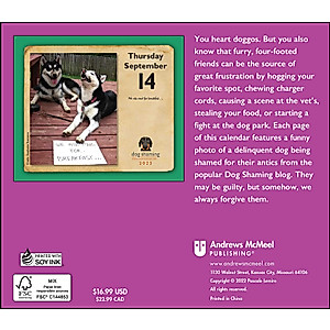 Dog Shaming 2023 Day-to-Day Calendar