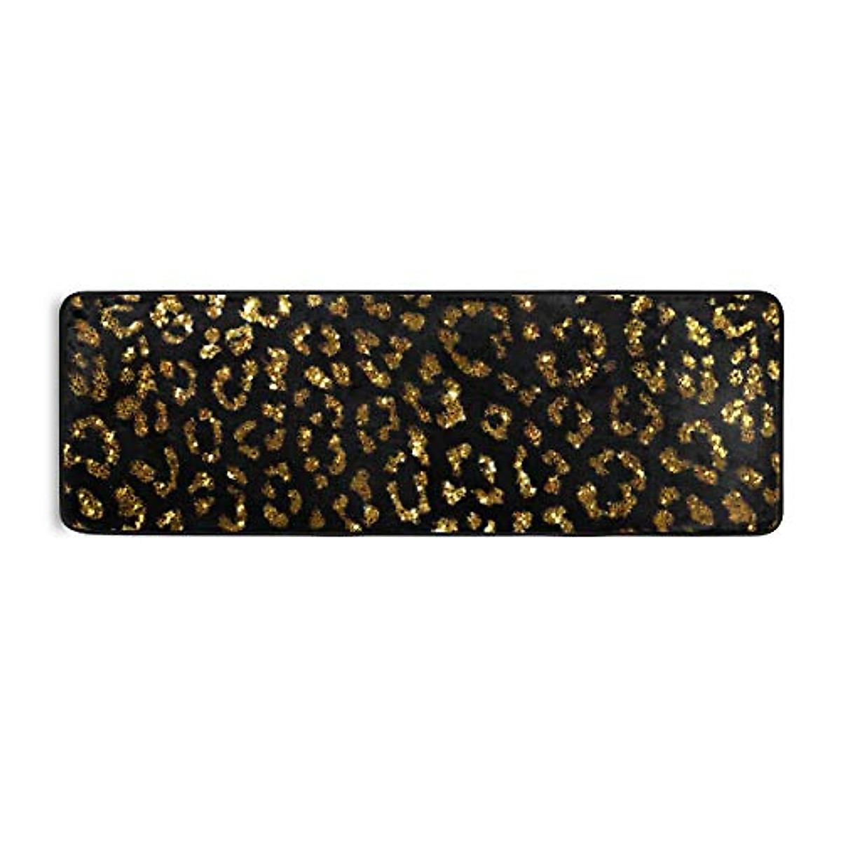 Leopard Print Animal Skin Kitchen Rugs Non-Slip Soft Doormats Bath Carpet Floor Runner Area Rugs for Home Dining Living Room Bedroom 72" X 24"