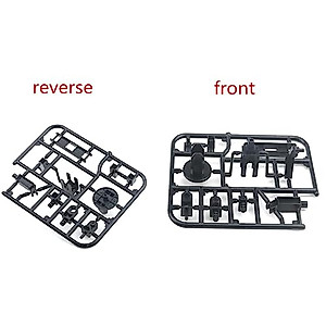 Bioristar HG RG Hobby Action Base Gundam Model Stand Hobby Display Stand Model Pieces Shelves Plastic Rack Organizer (1/144 Scale) (4 pack Black with 1 pack shelf)