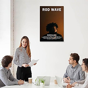 Rod Poster Wave Nostalgia Music Album Cover Canvas Art Poster And Wall Art Hanging Decor for Modern Family Corridor Posters 12x18inch(30x45cm)