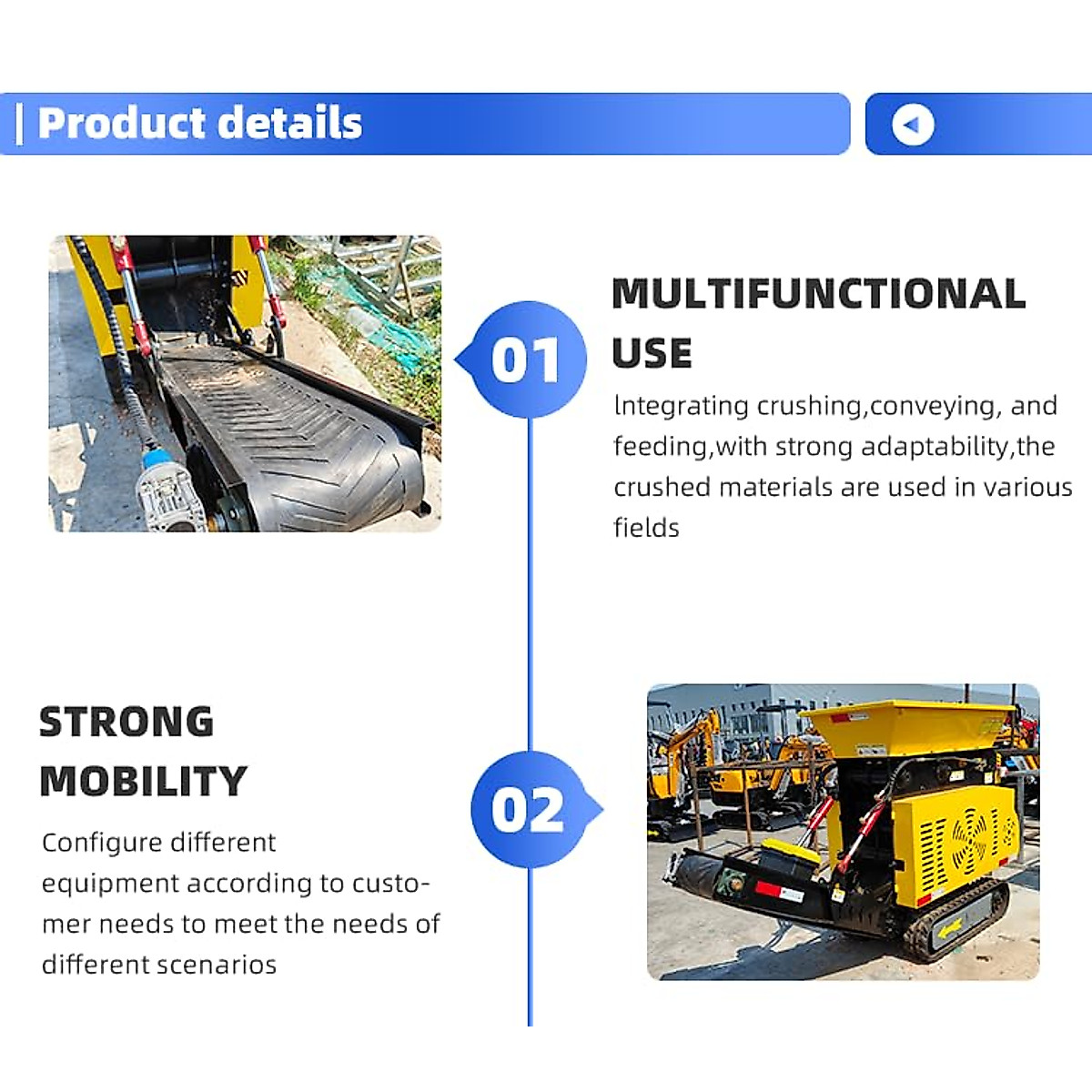 Mining Quarry Mobile Stone Crusher Mini Stone Mobile Jaw Crusher with Belt Conveyor Stone Crusher Machine