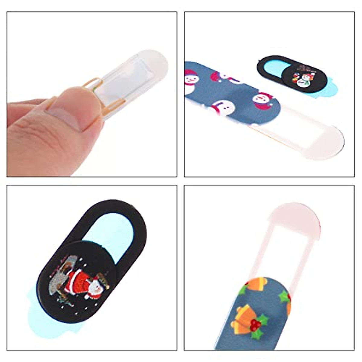 UKCOCO 6pcs Christmas Camera Cover Abs Webcam Slider Laptop Camera Blocker Camera Slide Blocker Webcam Cover Slide Camera Protector Cover Phone Slide Blocker Protective Case Notebook