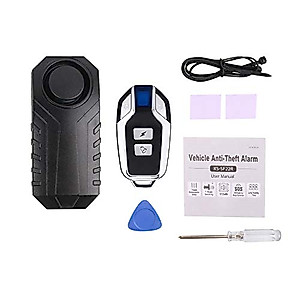 Mengshen Updated Anti Theft Bicycle Alarm, 113dB Waterproof Wireless Alarm with Remote Control for Bike, E-Bike, Motorcycle, Scooter, Trailer