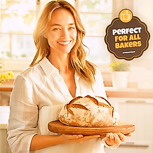 Enameled Cast Iron Bread Pan,11"Dutch Oven for Bread Baking,6 Quart Bread Oven with Lid,Bread Pans for Homemade Bread,Teal Thick Enamel Bread Pan-with Silicone Baking Mat|Clip&Recipe,Bread Making Gift