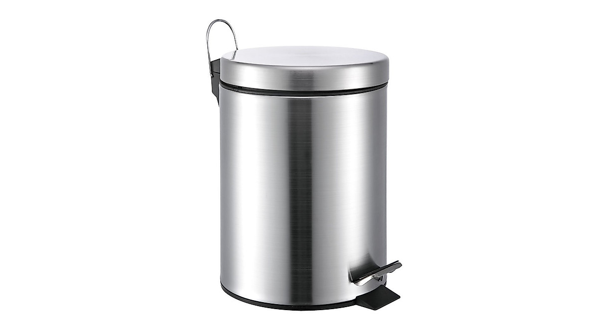 Neat-O 5L Stainless Steel Step Trash Can - Compact & Hygienic