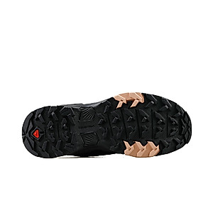 Salomon X ULTRA 4 Hiking Shoes for Women, Black/Quiet Shade/Sirocco, 8.5
