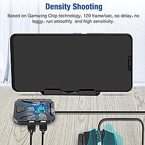 One Handed Gaming Keyboard Mouse, Wired Gaming Keyboard Mouse with Converter Adapter for Android, iOS - BT 4.0 Connection - Play PC Games on Mobile - Adjustable Stand (Mix Pro+F6