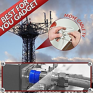 Coax Cable Crimper, Coaxial Compression Tool Kit Wire Stripper with F RG6 RG59 Connectors