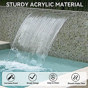 Transform Your Pool with YITAHOME Stainless Steel Fountain