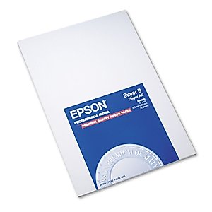 Epson Premium Photo Paper GLOSSY (13x19 Inches, 20 Sheets) (S041289),White
