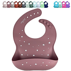 otterlove Natural Grip Silicone Cup and Waterproof Silicone Bib - Woodchuck Stars Bundle