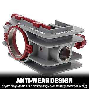 Milescraft 1338 Lock Mate PLUS – Self Clamping, Professional Door Lock Installation Kit, Door Lock Jig for Wood/Metal Doors with 1-3/8” and 1-3/4” Thickness. Bi-Metal Cobalt Hole Saws Included