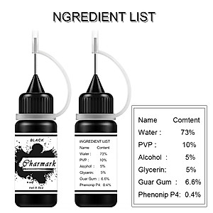 Charmark Jagua Gel Temporary Kit for Women Men Kids, Semi Permanent Ink Summer Trend Art Painting DIY Fake Freckles 84 Pcs Stencils - Full Kit 3 Colors (Black+Red+Brown)