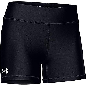 Under Armour Women's Team Shorty 4 , Black (001)/White , Medium