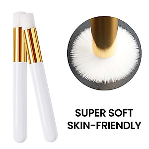 30 PCS Lash Shampoo Cleansing Brush for Eyelash Extension Super Soft Facial Cleaning Brush Use For Eye Bath Wash Kit By Camillash(30 PCS White）