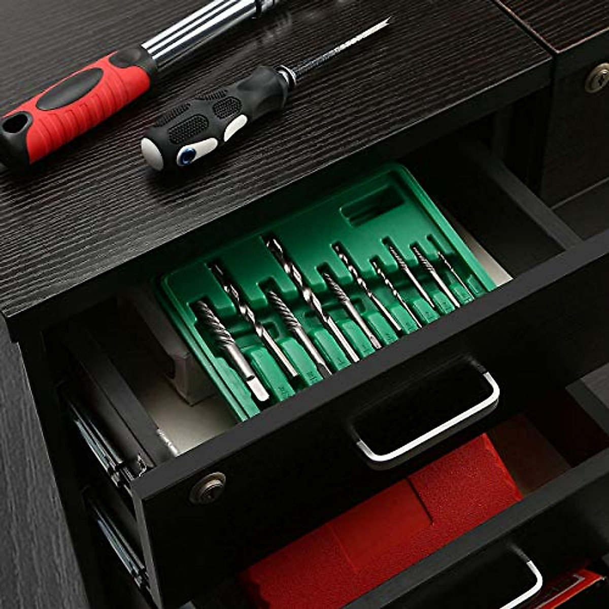 OCGIG 11 PCS Damaged Broken Screw Extractor Drill Bit Bolt Stud Remover Tool Kit Set