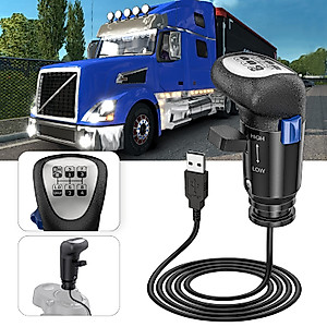 aikeec USB Gearshift Knob from a Man Truck ATS ETS for Logitech G29 G27 G25 G920 H Gearshift Shifter Knob for ATS ETS2 Games AI PC …